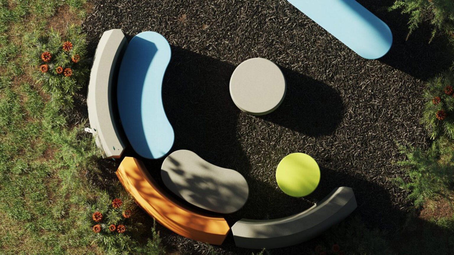 Flowform Bench - designFARM - Authentic Furniture, Lighting & Accessories